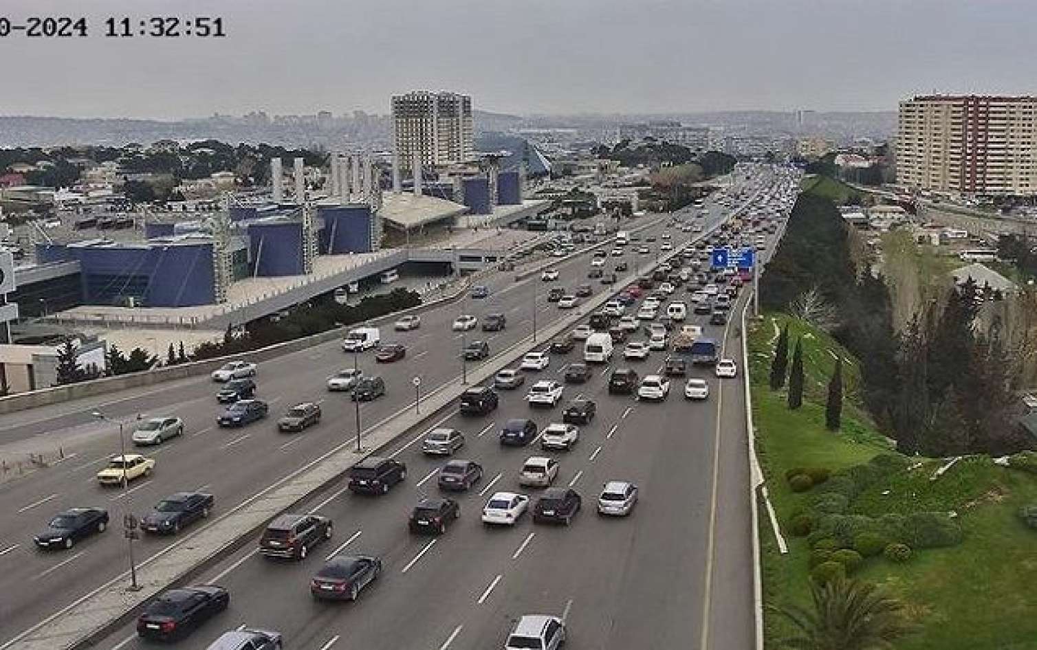 Paytaxt yollarındakı vəziyyət - FOTO