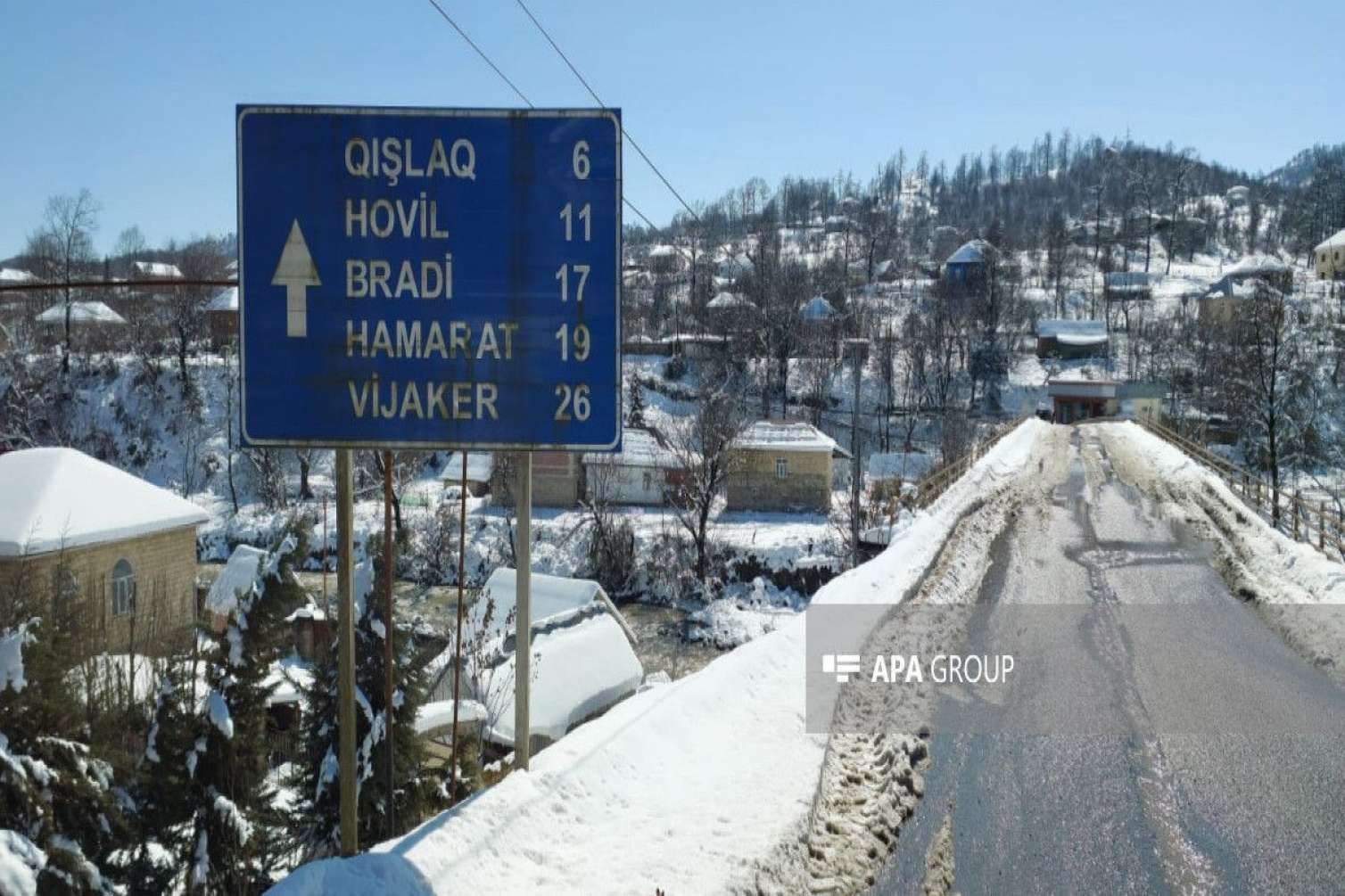 Lerikdə yolda qar uçqunu olub - FOTO